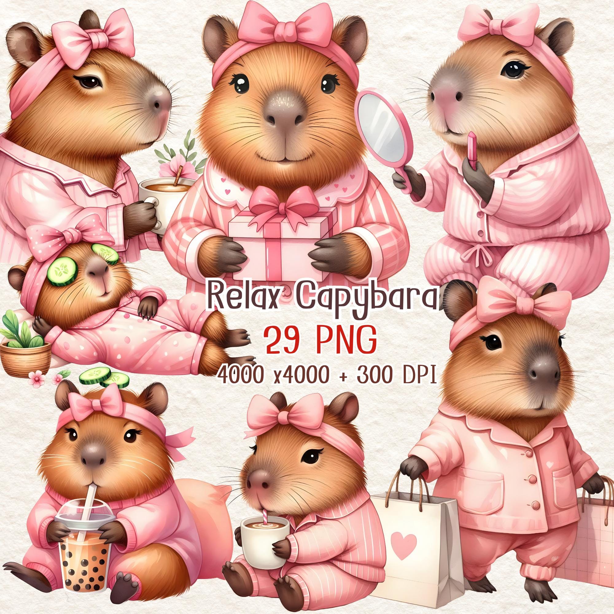 Cute Capybara PNG, Capybara clipart, Capybara art, Nursery Clipart ...