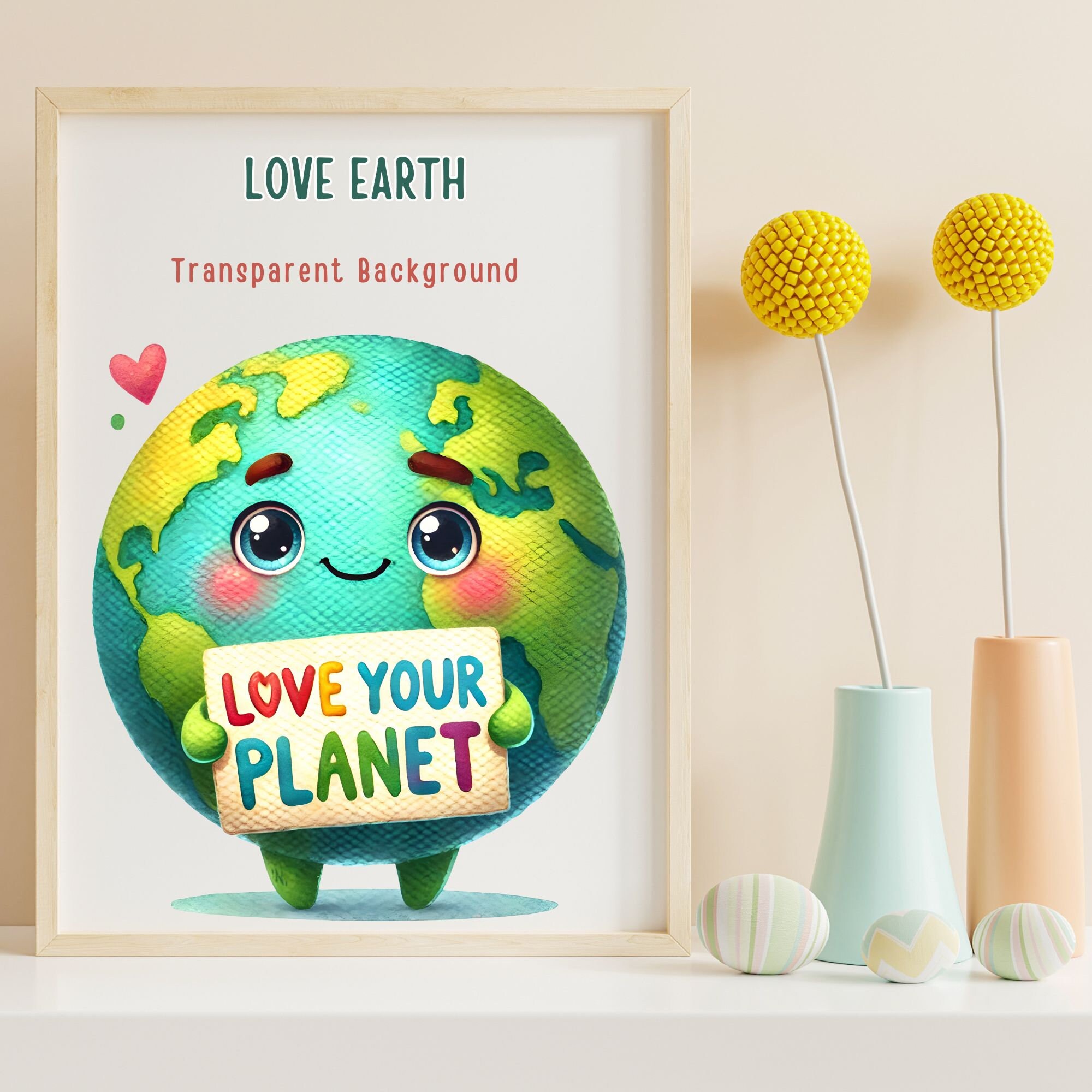 Love Earth, Earth Clipart, Earth Day Clipart, Love Earth Clipart, Eco ...