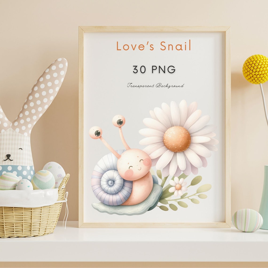 Cute Snail Clipart, Watercolor Snail Clipart, Snail Clipart, Little ...