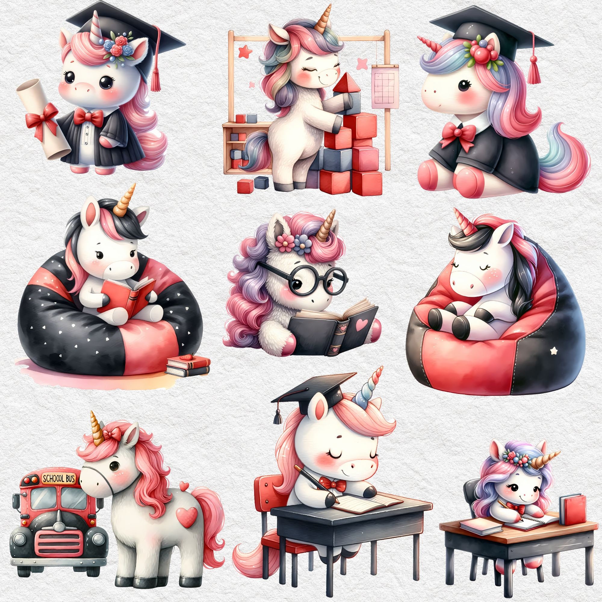 Unicorn Back to School, Unicorns Clipart , Unicorn PNG, Unicorns PNG ...