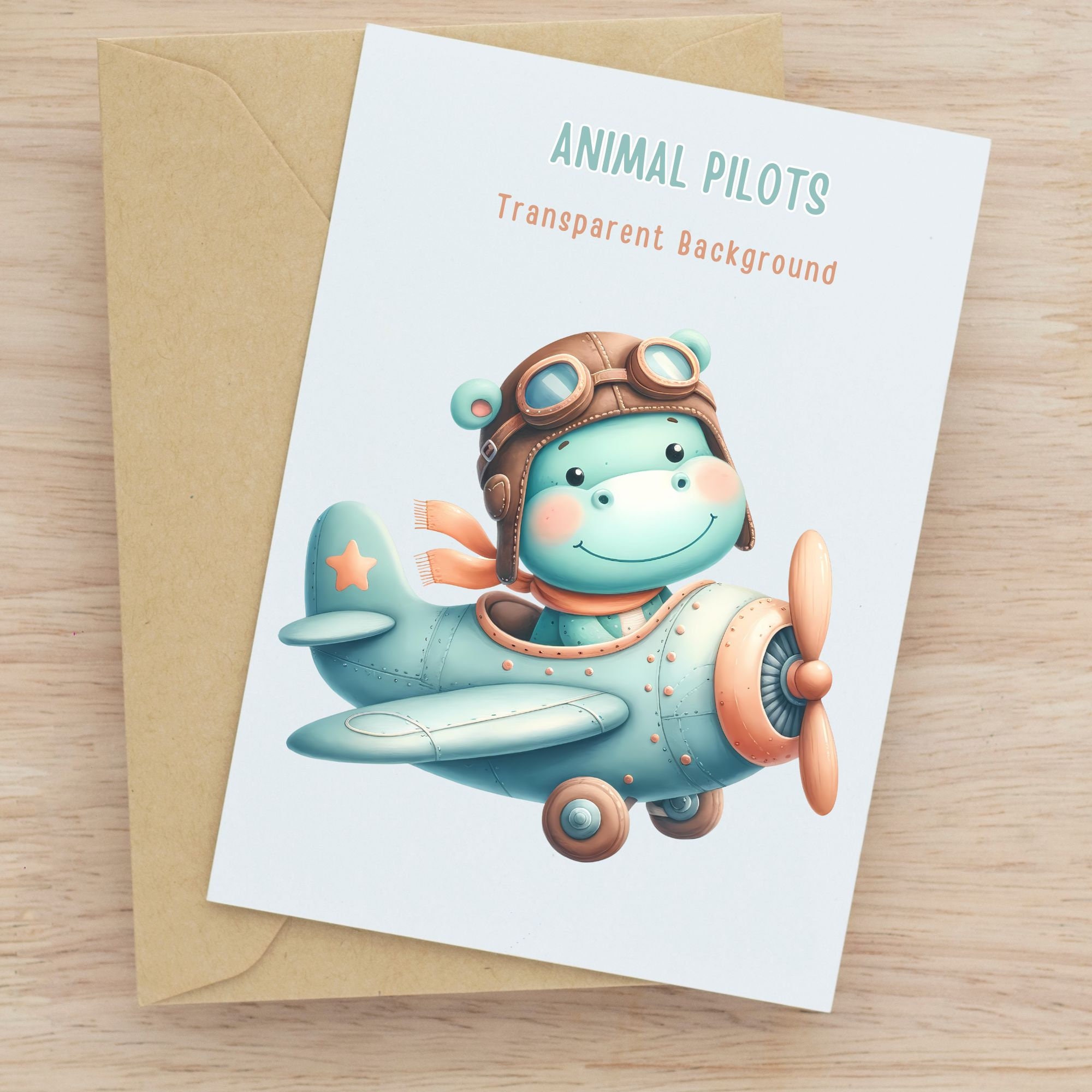 Animal Pilots, Vintage Plane Clipart, Cute Puppy Clipart, Cute Pilot ...