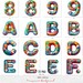 Alphabet Summer, Summer Alphabet Png, Alphabet Summer, Summer Font , 3D ...
