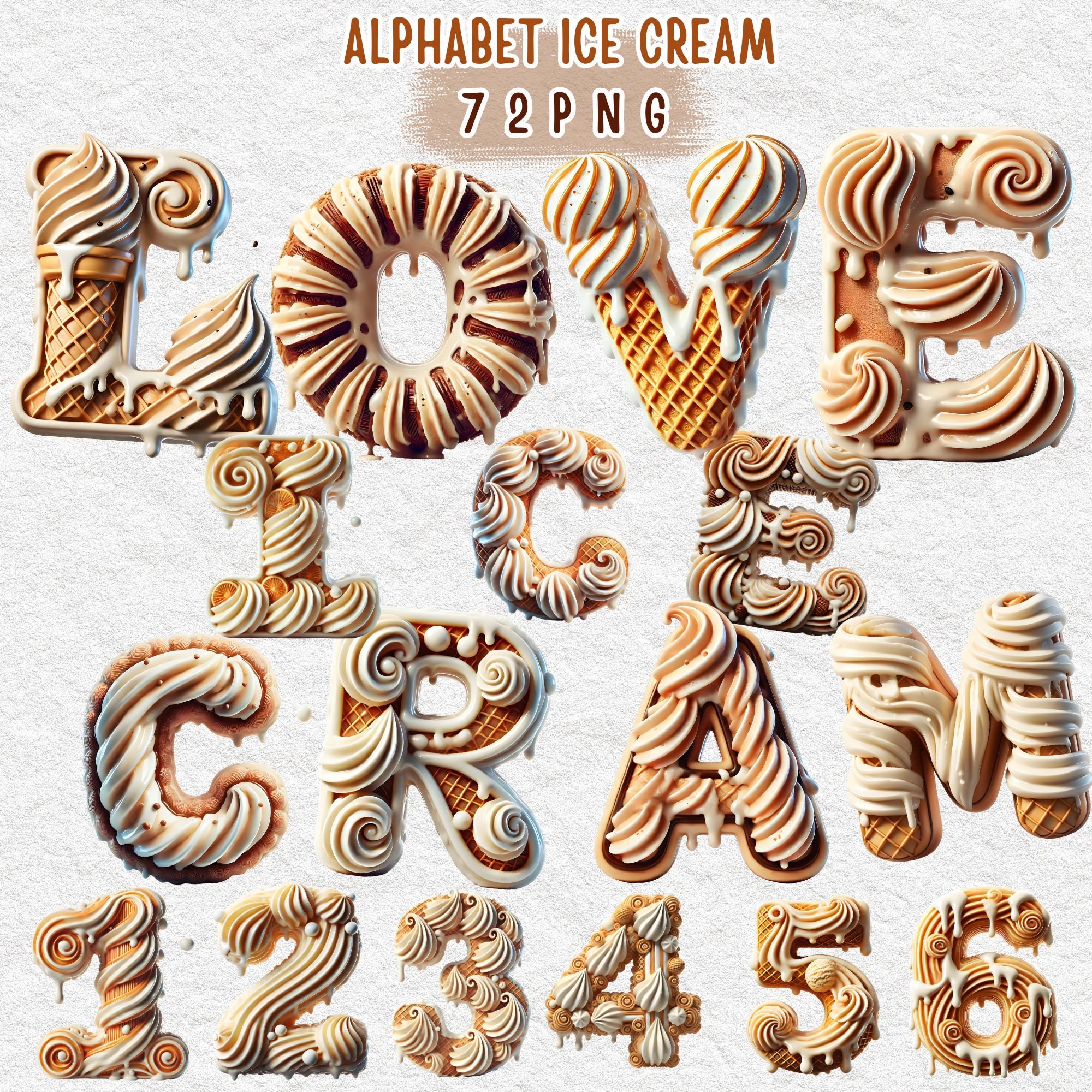 Chocolate Alphabet, Chocolate Clipart, Watercolor Chocolate Clipart ...