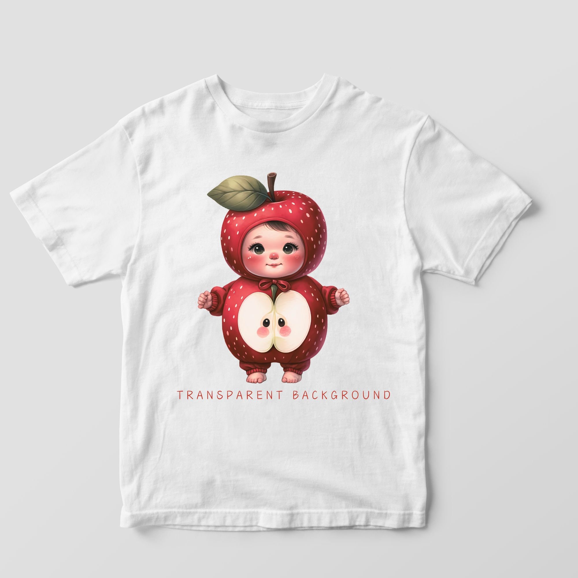 Baby Girl PNG, Strawberry Baby Clipart, Nursery Decoration, Baby Shower ...