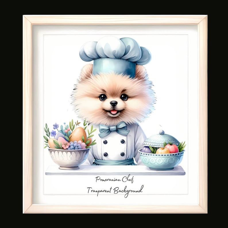 Cute Chef Dogs, Kitchen Clipart, Chef Dog Clipart Bundle, Baker Dog Art ...