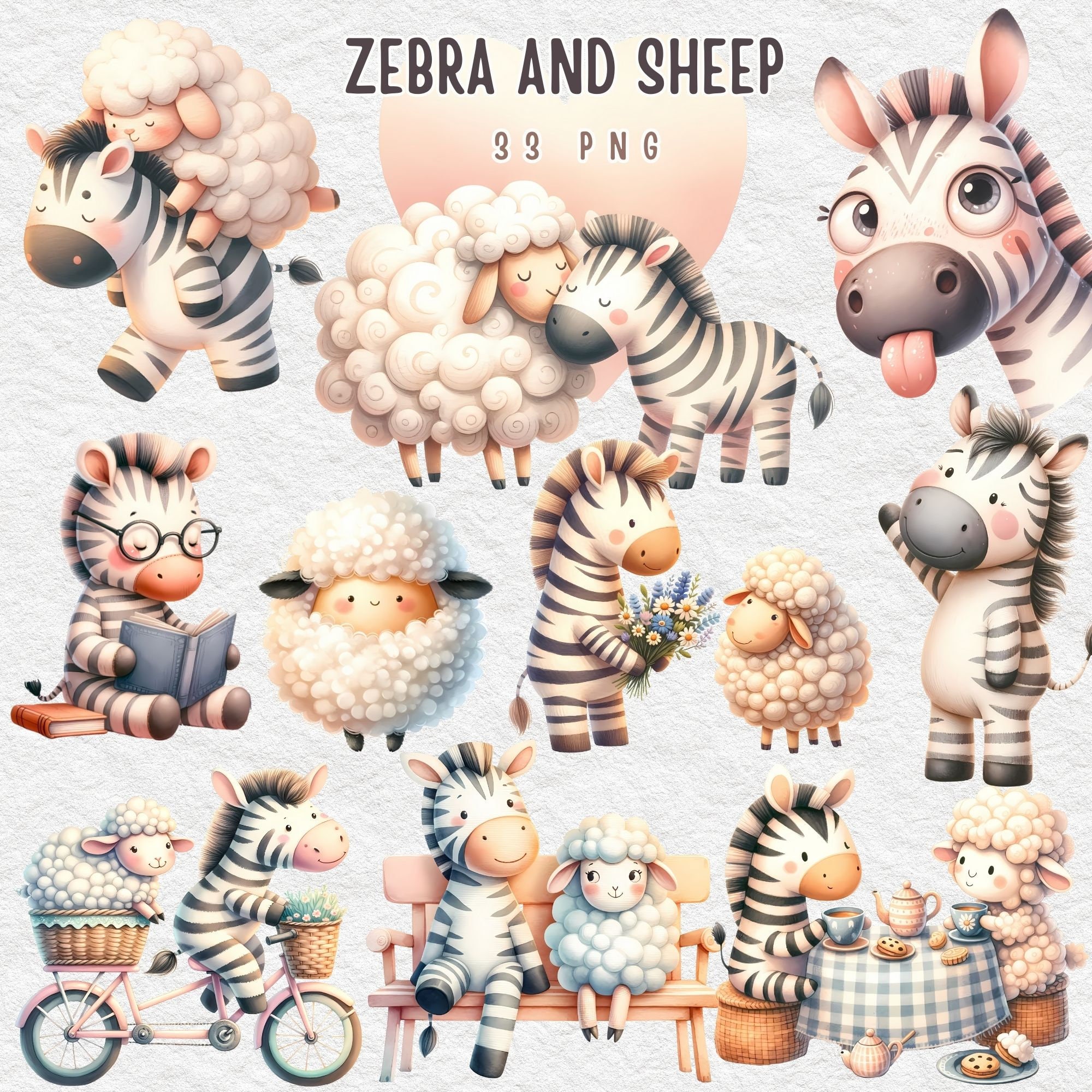 Zebra Clipart , Sheep Clipart, Zebra Print, Cute Zebra Png, Nursery ...