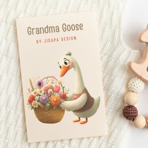 Grandma Goose, Goose Clipart, Goose Print, Goose Print Nursery, Geese ...