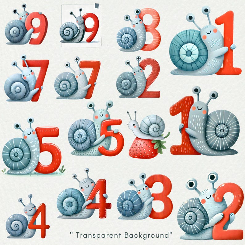 Watercolor Cute Snail Clipart, Spring Summer Snail Garden Nursery ...