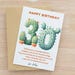 Watercolor Cactus Alphabet Clipart: Succulent Font, Numbers (PNG, PDF ...
