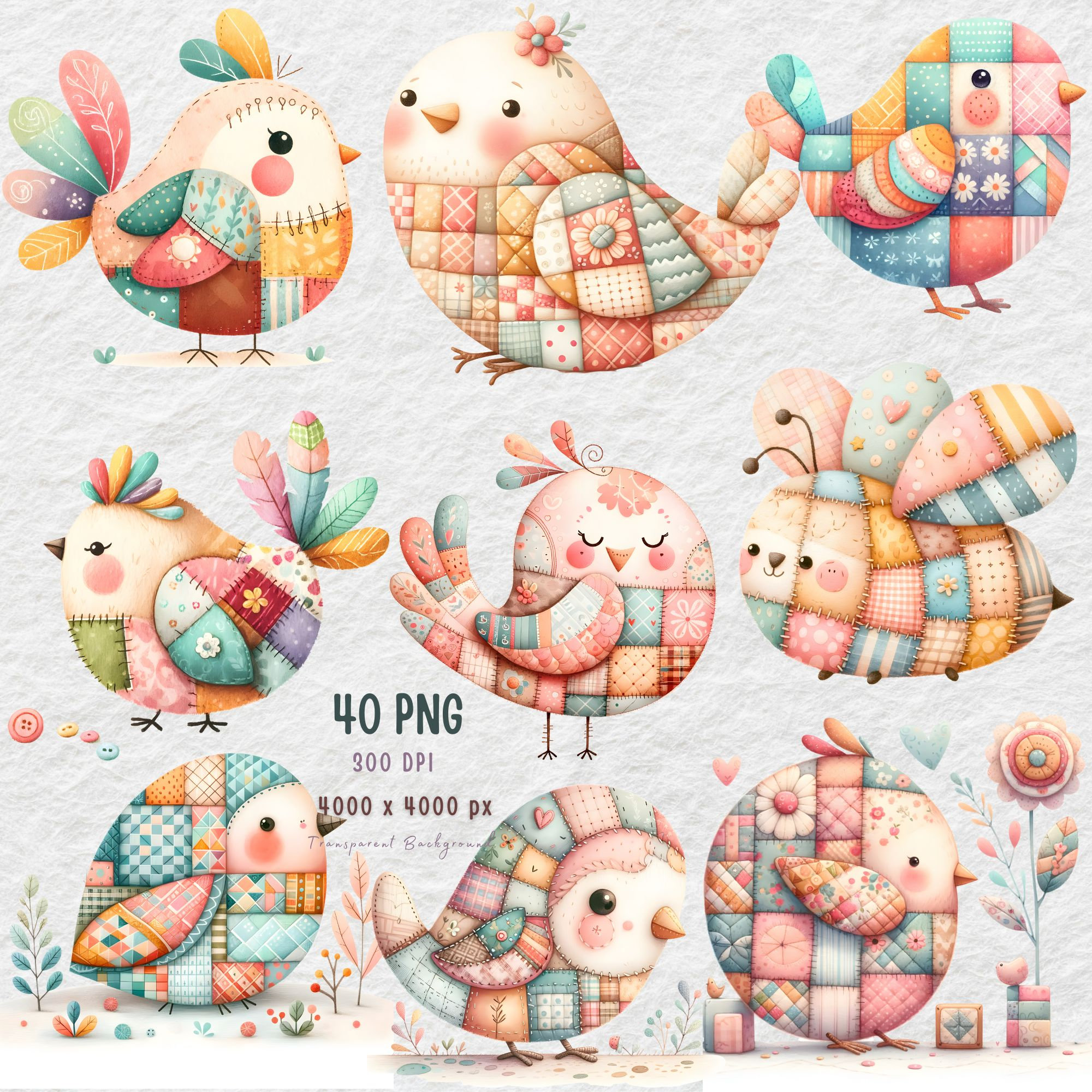 Patchwork Bee, Patchwork Animal Clipart, Patchwork Clipart, Patchwork ...