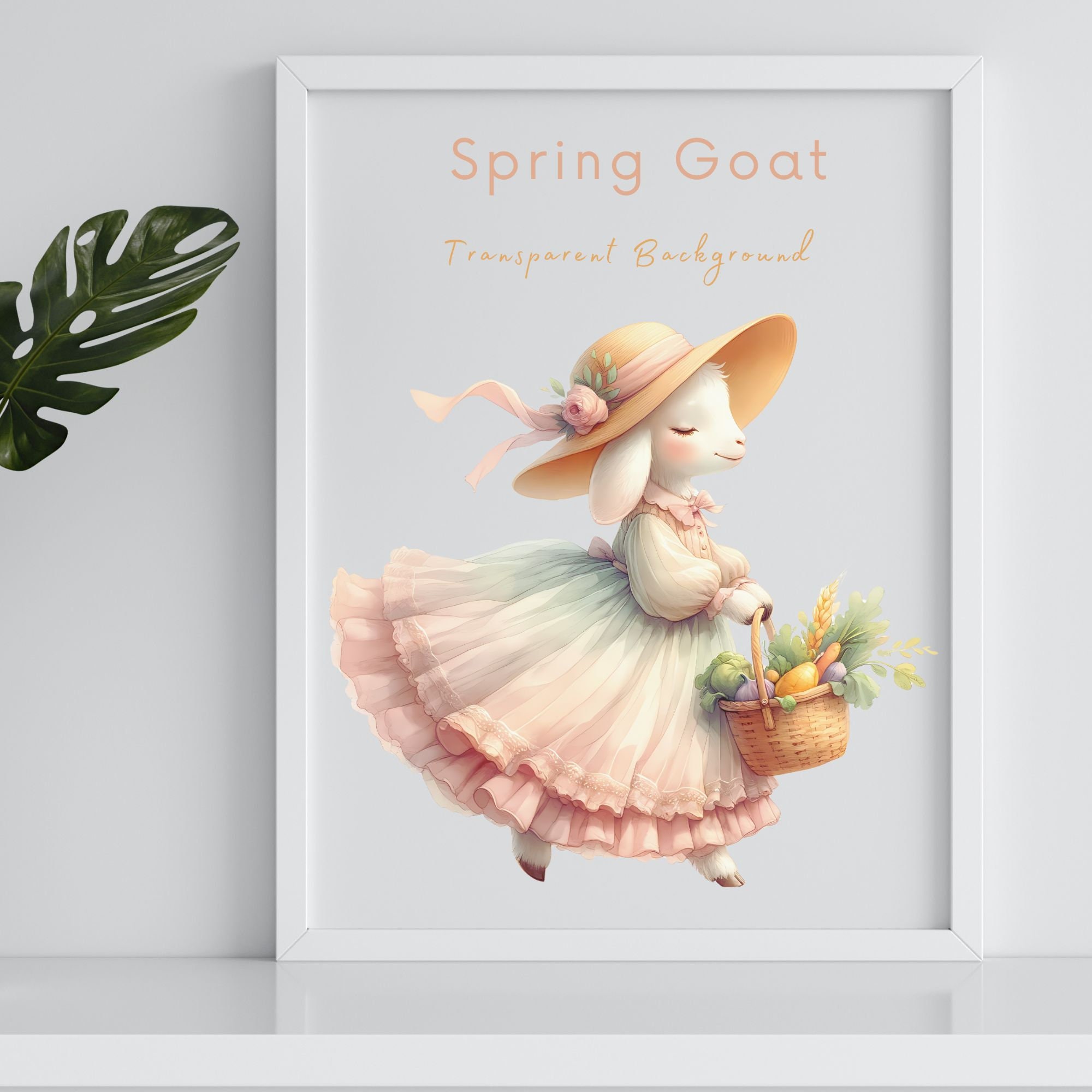 Cute Goat Clipart, Spring Clipart , Goat Clipart, Little Animals ...