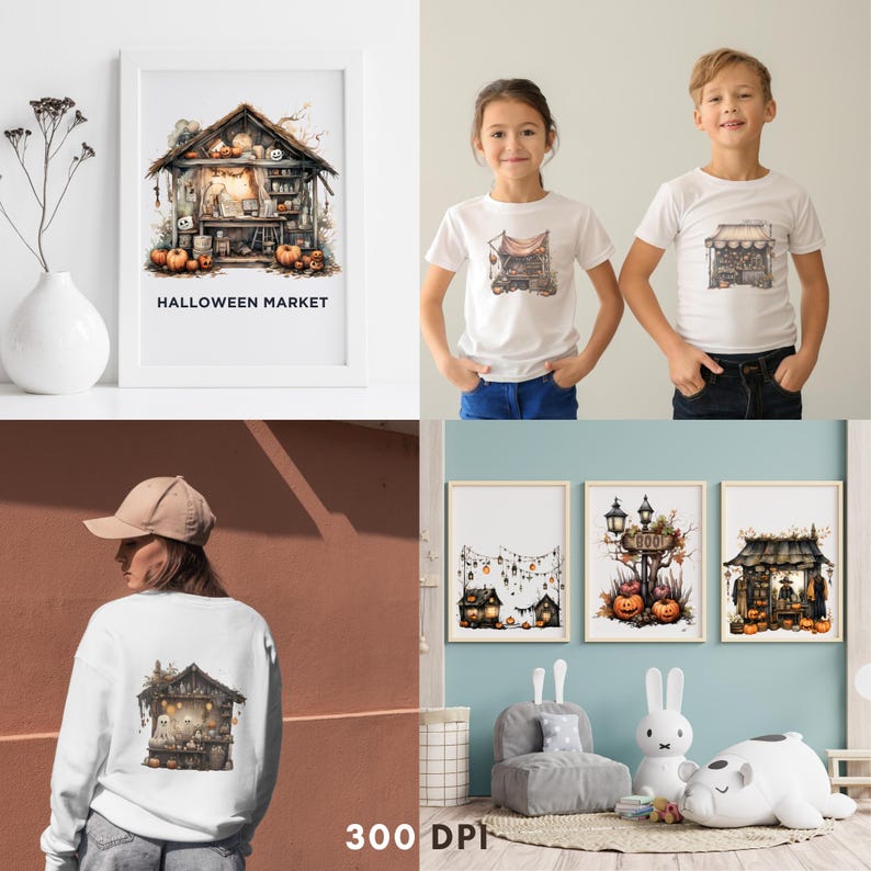 Watercolor Halloween Png, Halloween Storefronts, Spooky Store Images ...