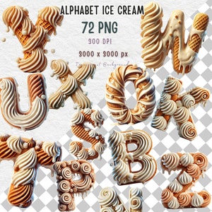 Chocolate Alphabet, Chocolate Clipart, Watercolor Chocolate Clipart ...