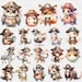 Watercolor Pirate Animals, Cute Pirate Clipart, Elephant Clipart, Baby ...