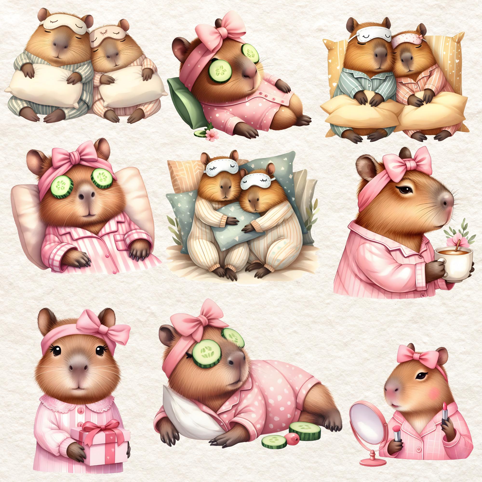 Cute Capybara PNG , Capybara Clipart , Capybara Art, Nursery Clipart ...