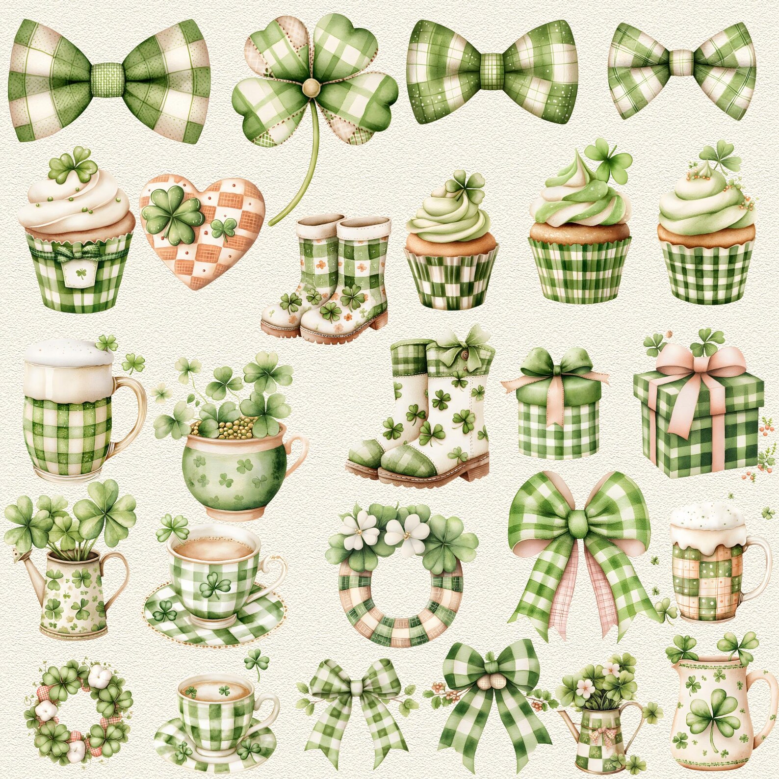 Shamrock Party PNG Clipart: St Patricks Day Graphics (digital Download ...