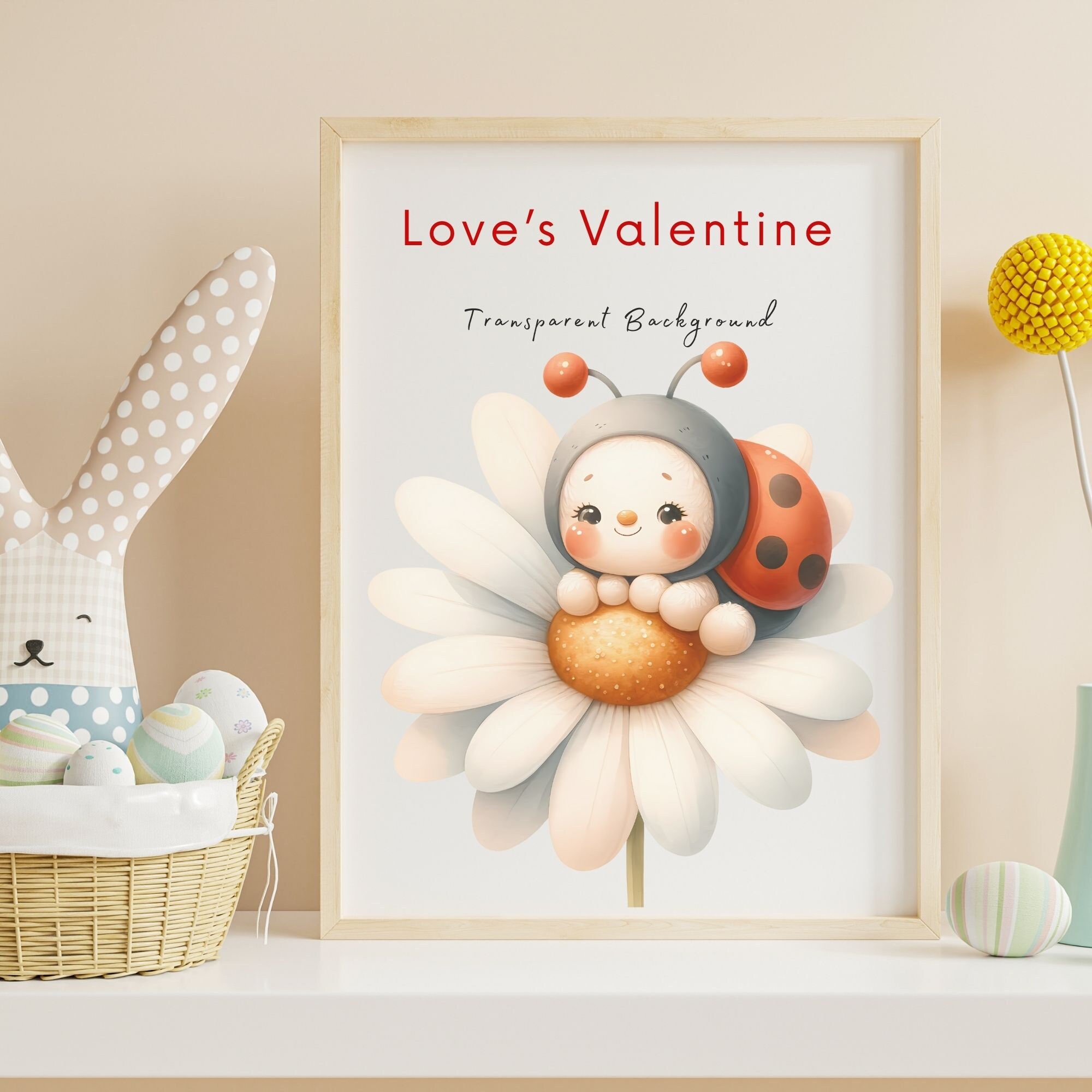 Cute Ladybug Valentine Clipart, Love Bug Clipart, Valentine Sublimation ...