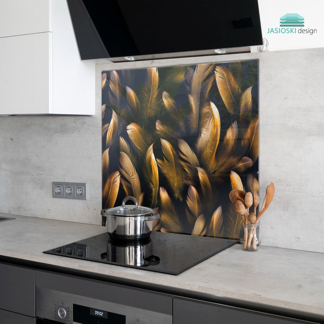 Eazy Clean Splashback, Glass Splashback, Modern Kitchen Decor, Colorful ...