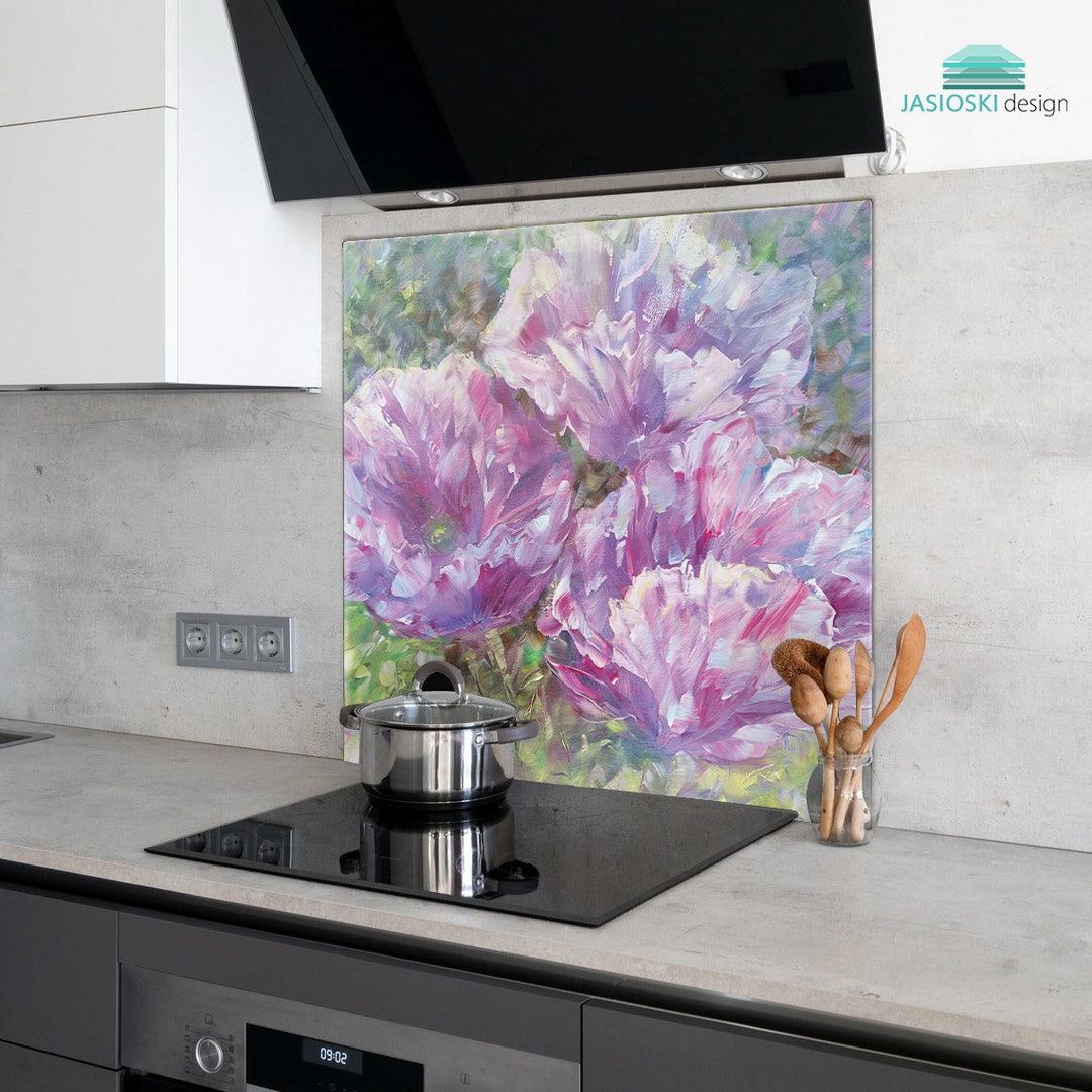 Eazy Clean Splashback, Colorful Backsplashback, Modern Kitchen Decor ...