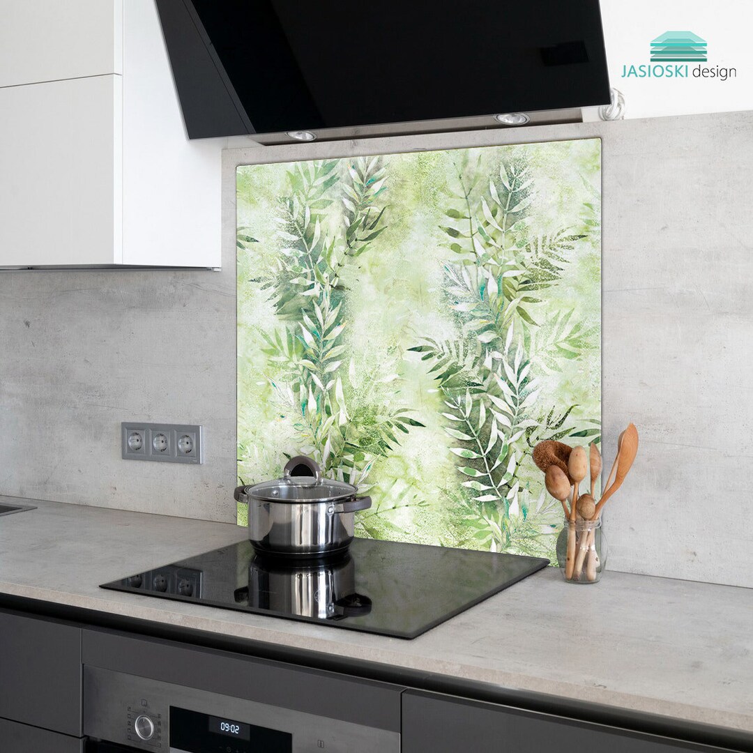 Glass Splashback, Modern Kitchen Decor, Eazy Clean Splashback, Tempered ...