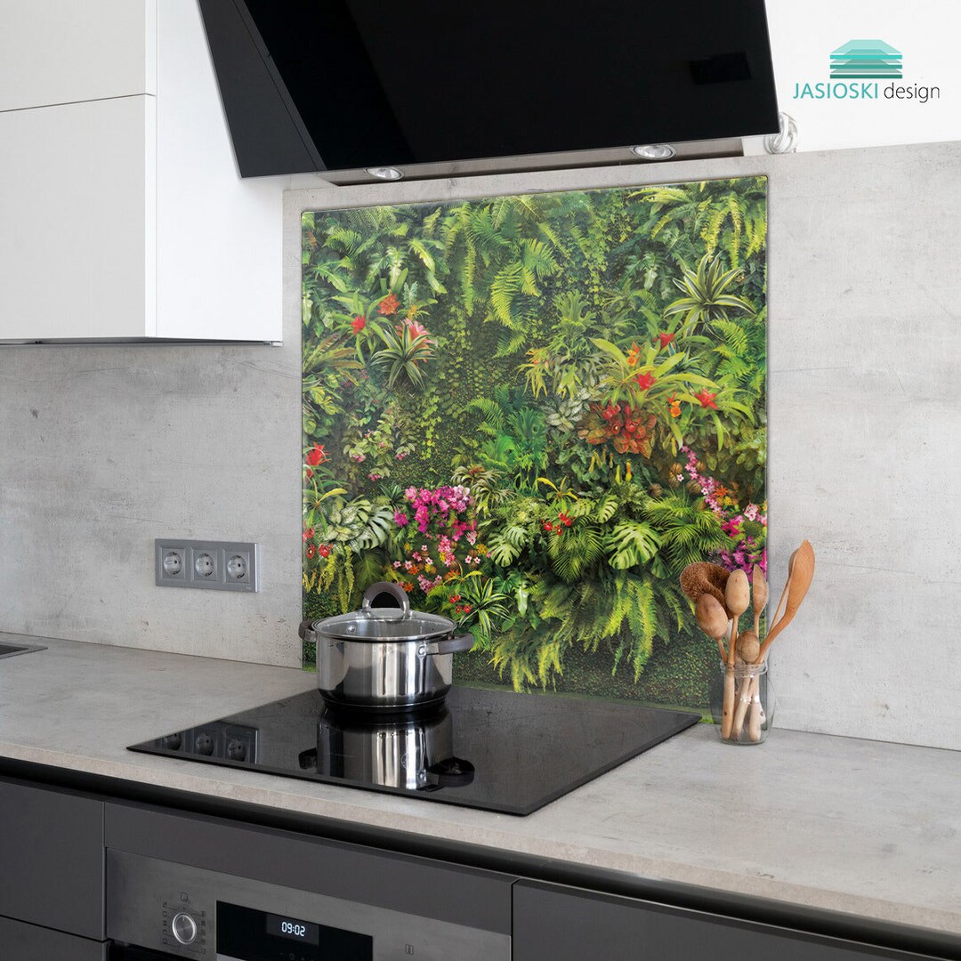 Modern Kitchen Decor, Eazy Clean Splashback, Glass Splashback, Kitchen ...