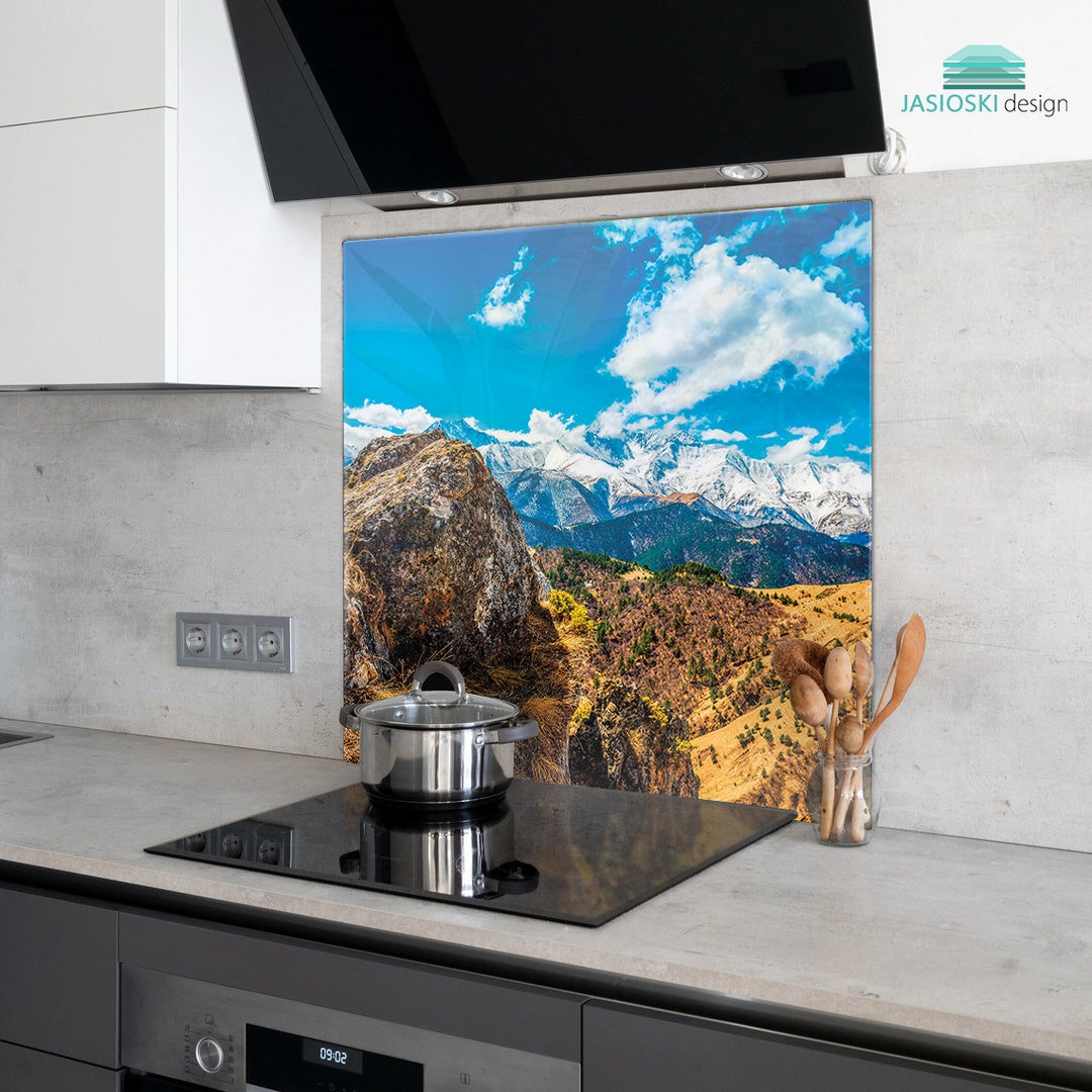 Eazy Clean Splashback, Modern Kitchen Decor, Tempered Glass Splashback ...