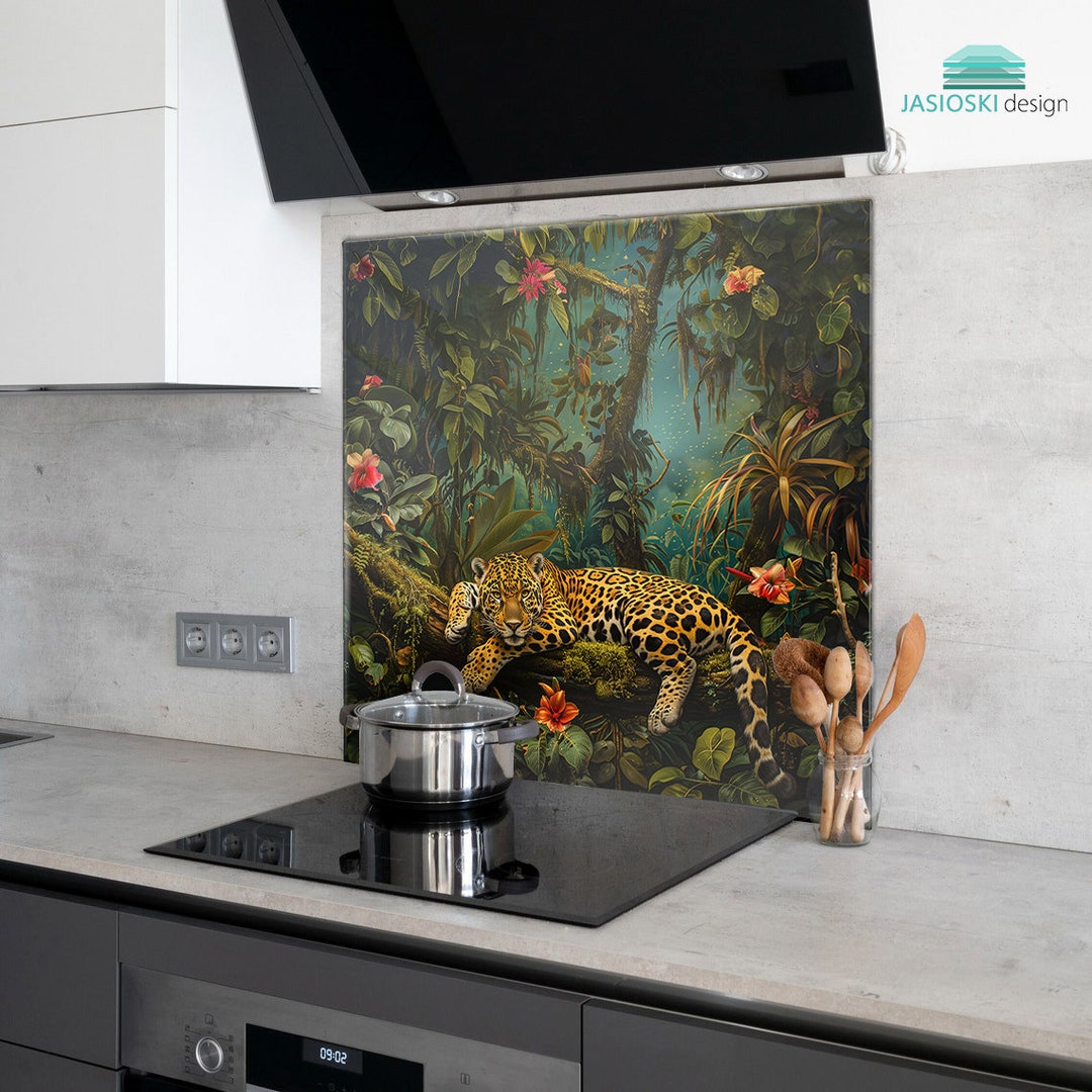 Eazy Clean Splashback, Modern Kitchen Decor, Tempered Glass Splashback ...