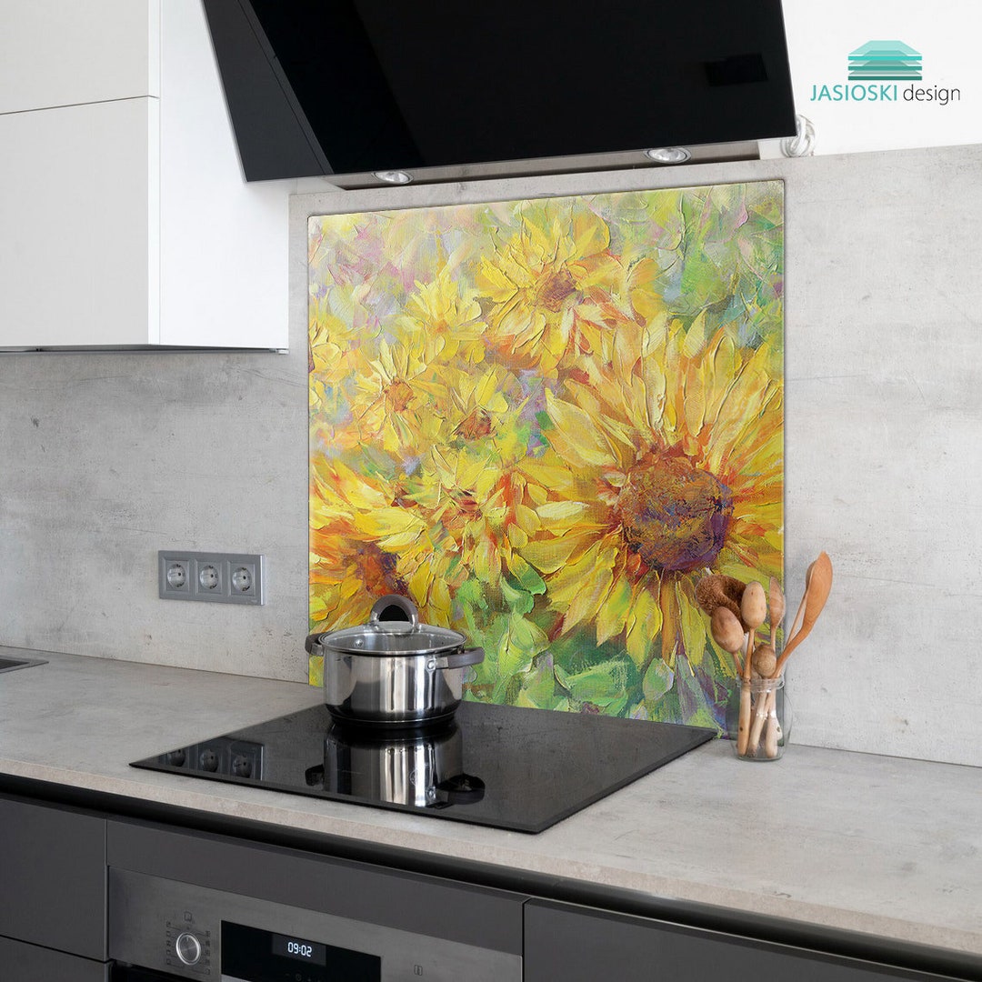 Eazy Clean Splashback, Colorful Backsplashback, Modern Kitchen Decor ...