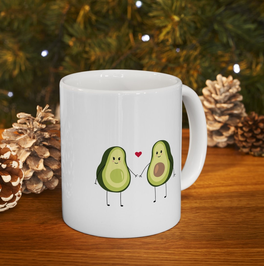 Cute Avocado Mug, Funny Cute Mug, Cute Funny Mug, Cute Mug, Gift for ...