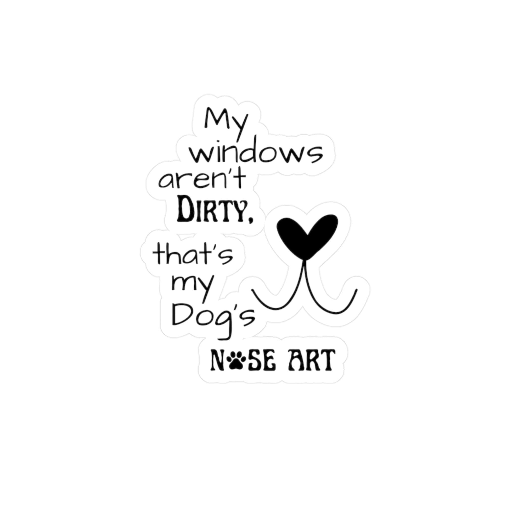 Funny Dog Window Sticker, Sticker for Dog Lovers, Cute Dog Sticker, Dog ...