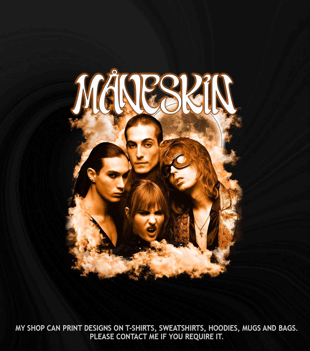 Måneskin Band Design Png, Bundle Måneskin Tour SVG, Rock Band Tour ...