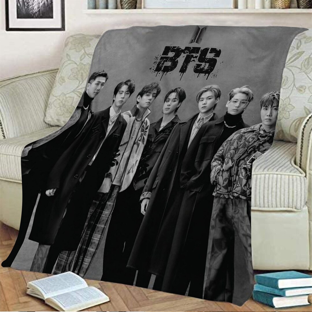 Bts Kpop Vintage Retro Blanket Bangtan Boys Blanket Bts - Etsy