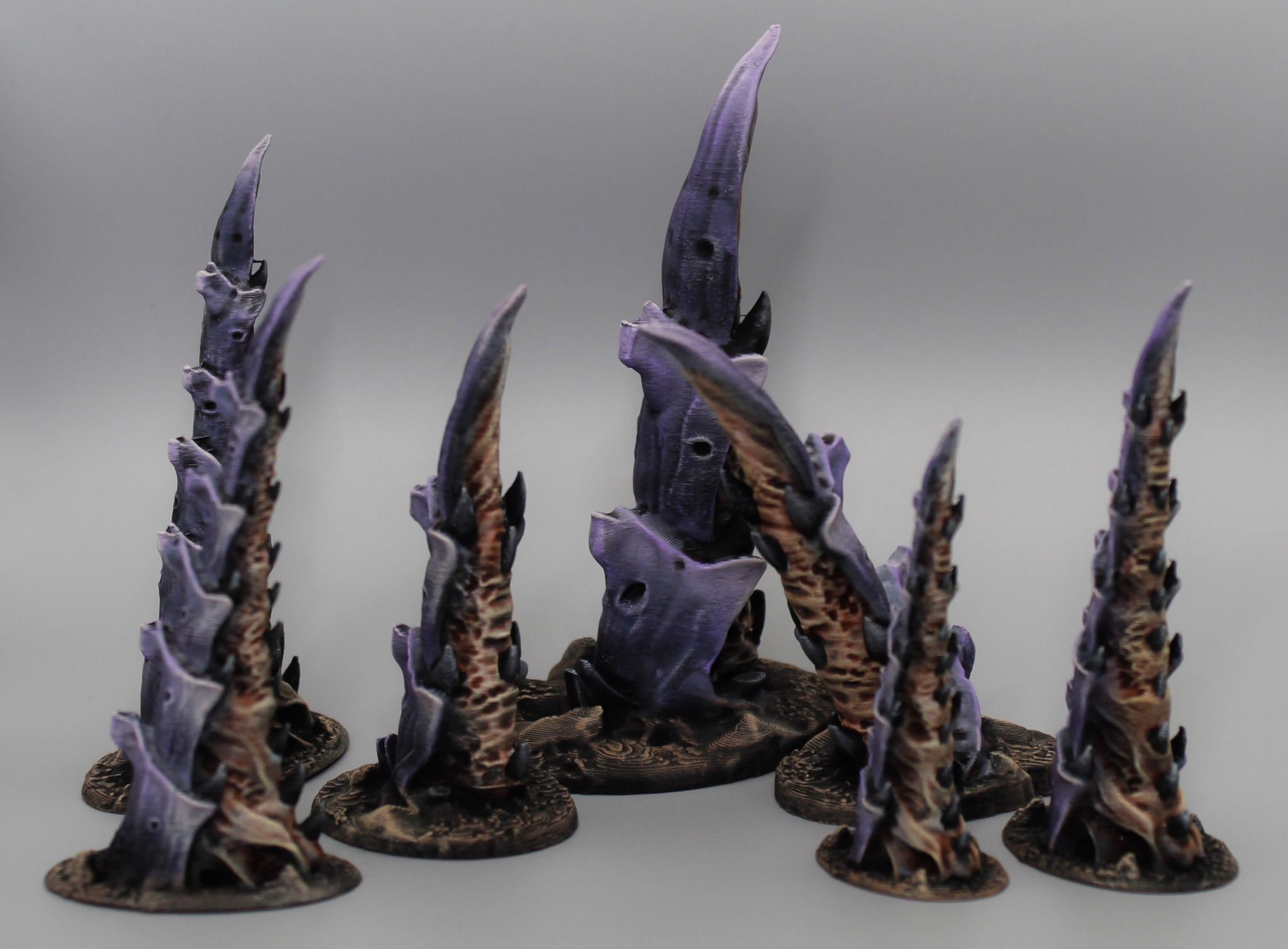 Warhammer Tyranid Terrain Scenery Bundle / Warhammer 40k Spikes Tyran Tyranid / Pro Painted Pre ...