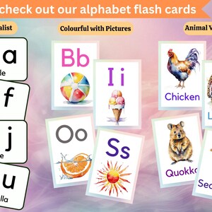 Printable Alphabet Poster Uppercase Letter Lowercase Letter Educational ...