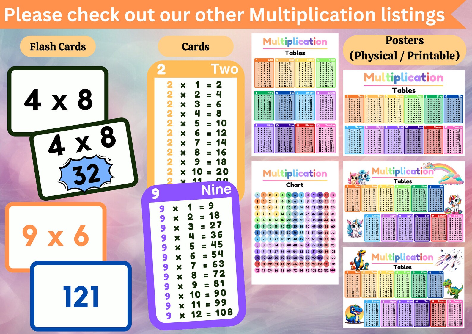 Multiplication Wheels Printable Times Tables Multiplication Card ...