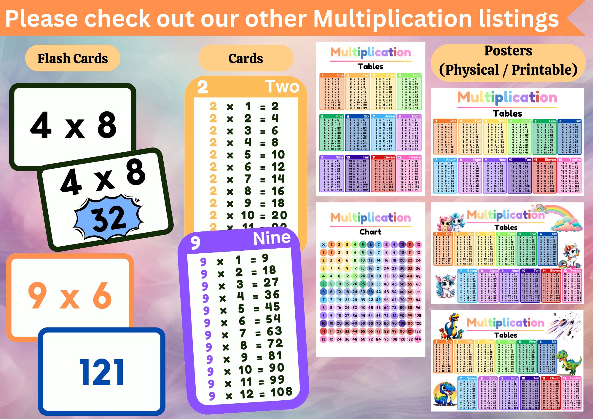 Multiplication Wheels Printable Times Tables Multiplication Card ...