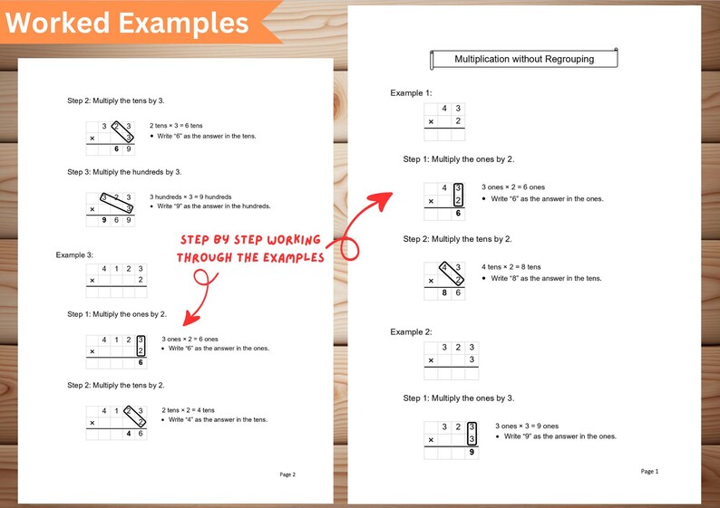 Printable Multiplication With Regrouping Practice Tutorial Worksheets ...