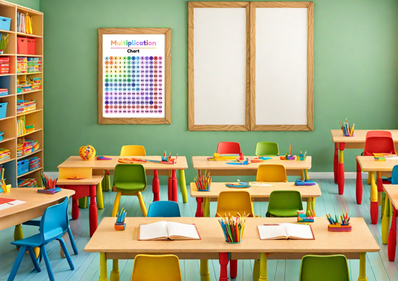 Multiplication Chart Poster Times Table Printable Multiplication Table ...