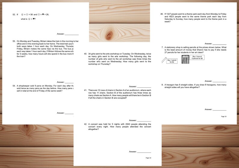 Printable Multiplication Word Problem Solving Practice Worksheets ...