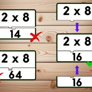 Printable Multiplication Flashcard for School Children Mathematics ...