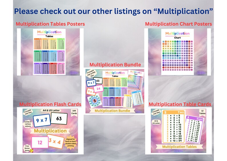 Multiplication Wheels Printable Times Tables Multiplication Card ...