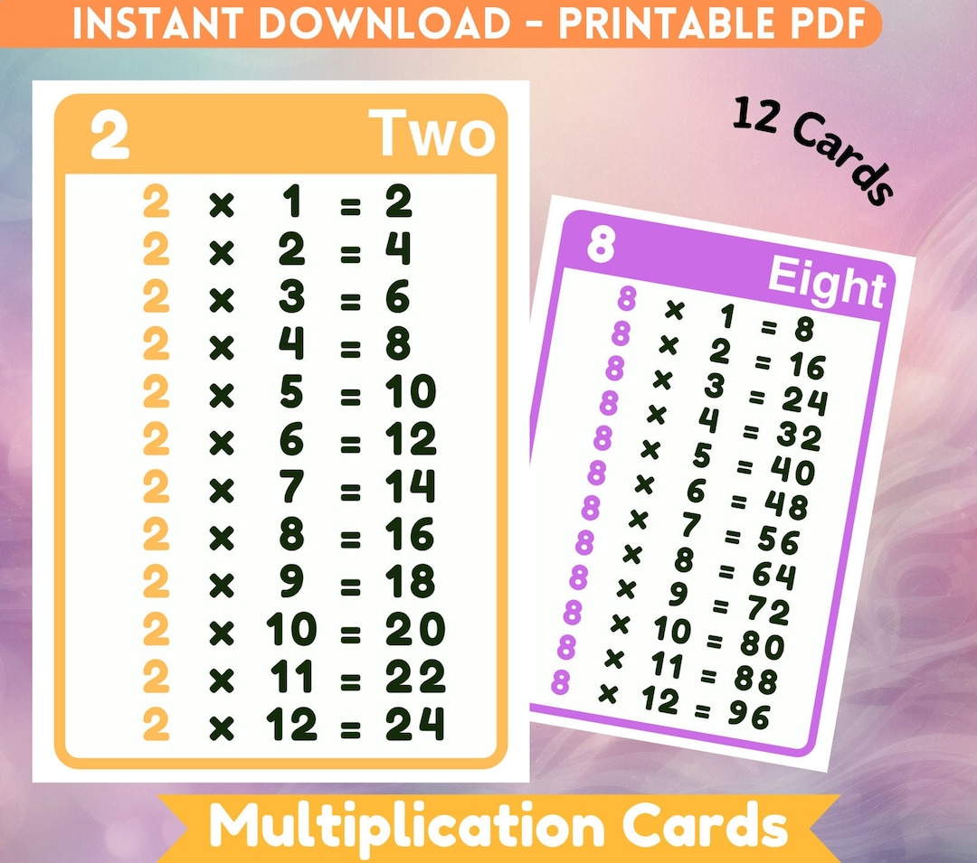 Preschool Times Table Printable Multiplication Table Homeschool ...