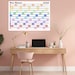 2025 Giant Wall Planner Printable 2025 Full Year Wall Calendar Rainbow ...