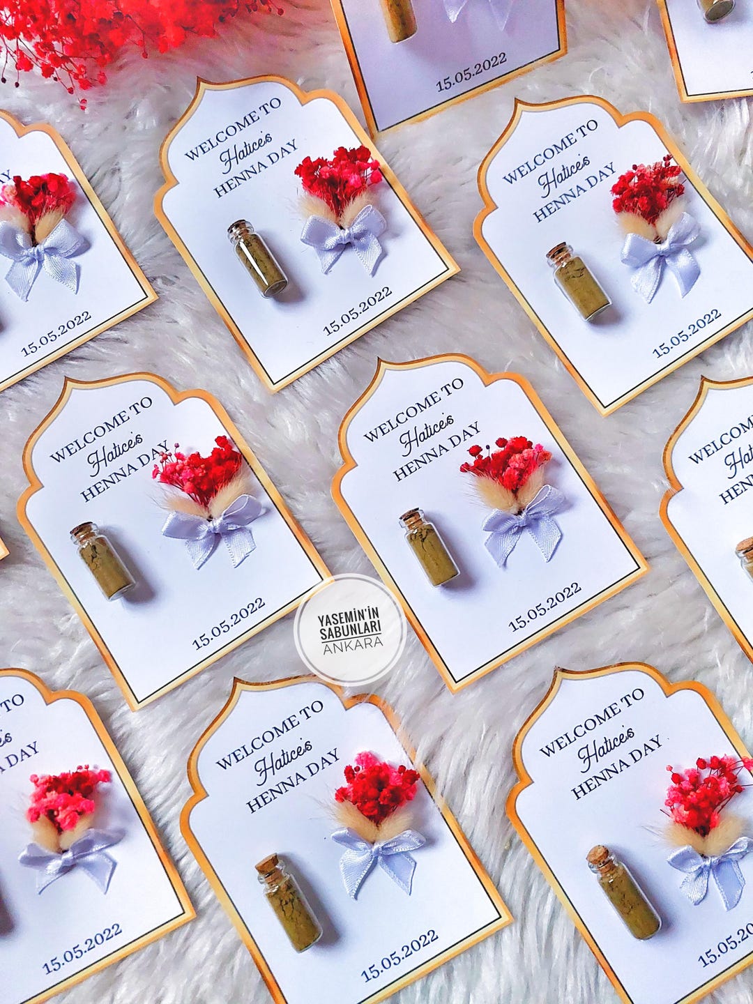Custom Wedding Henna Favors in Glass Tube,perfect Gifts for Bridal ...