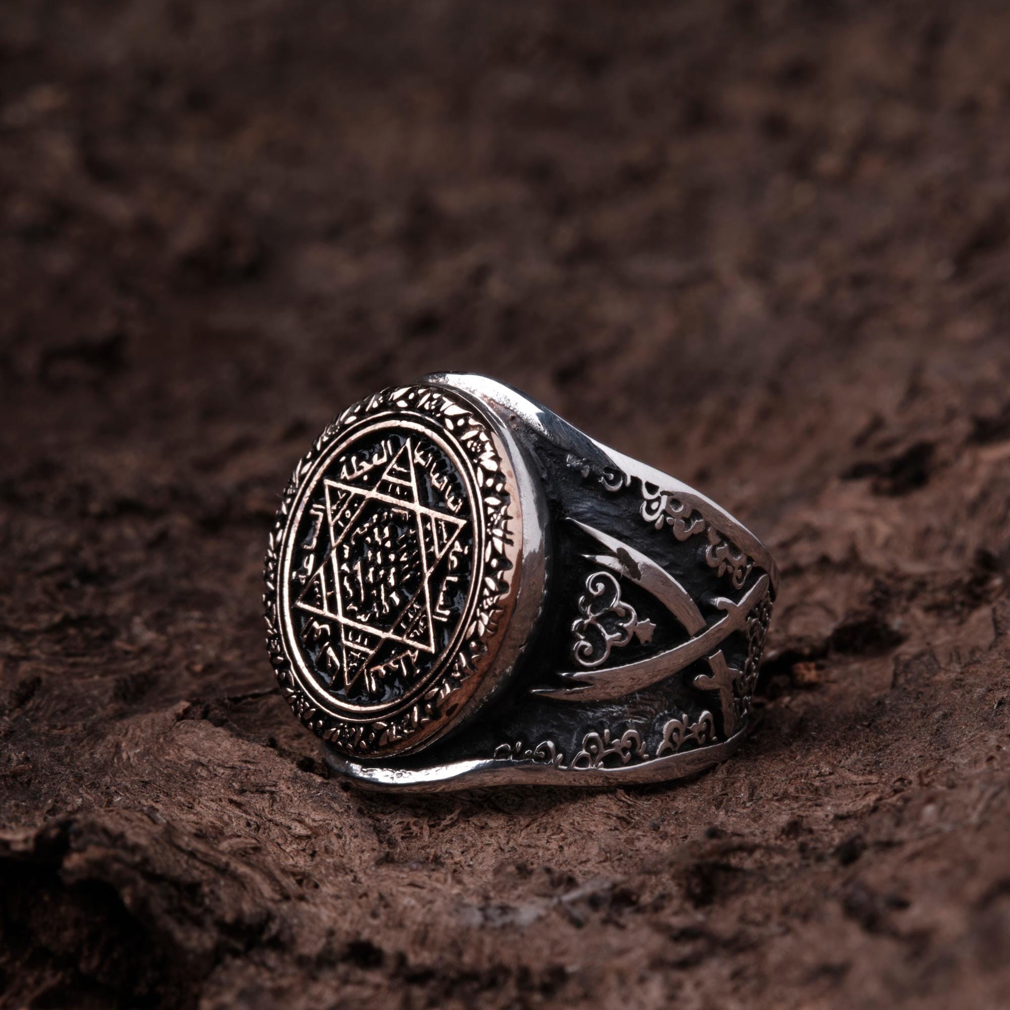 Seal of Solomon Ring,prophet Solomon Ring,magic Ring,seal Ring,silver ...