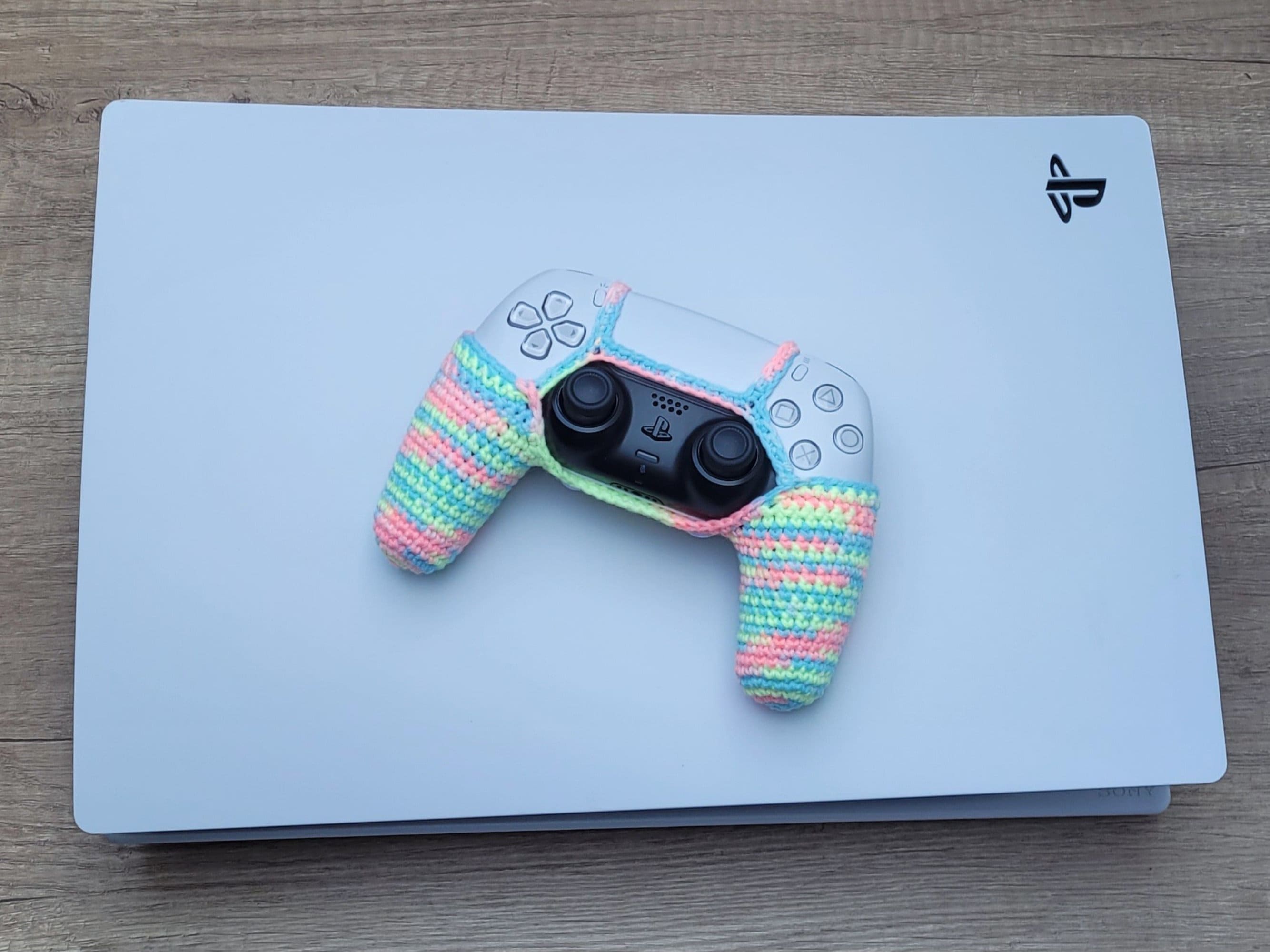 Hit Playstation 5 Controller Rainbow Crochet Cover. Hand-made. Colorful ...