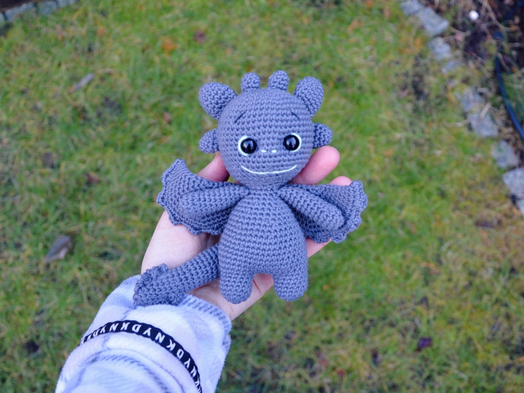 Toothless Crochet Pattern: Night Fury Amigurumi DIY (PDF) - Etsy