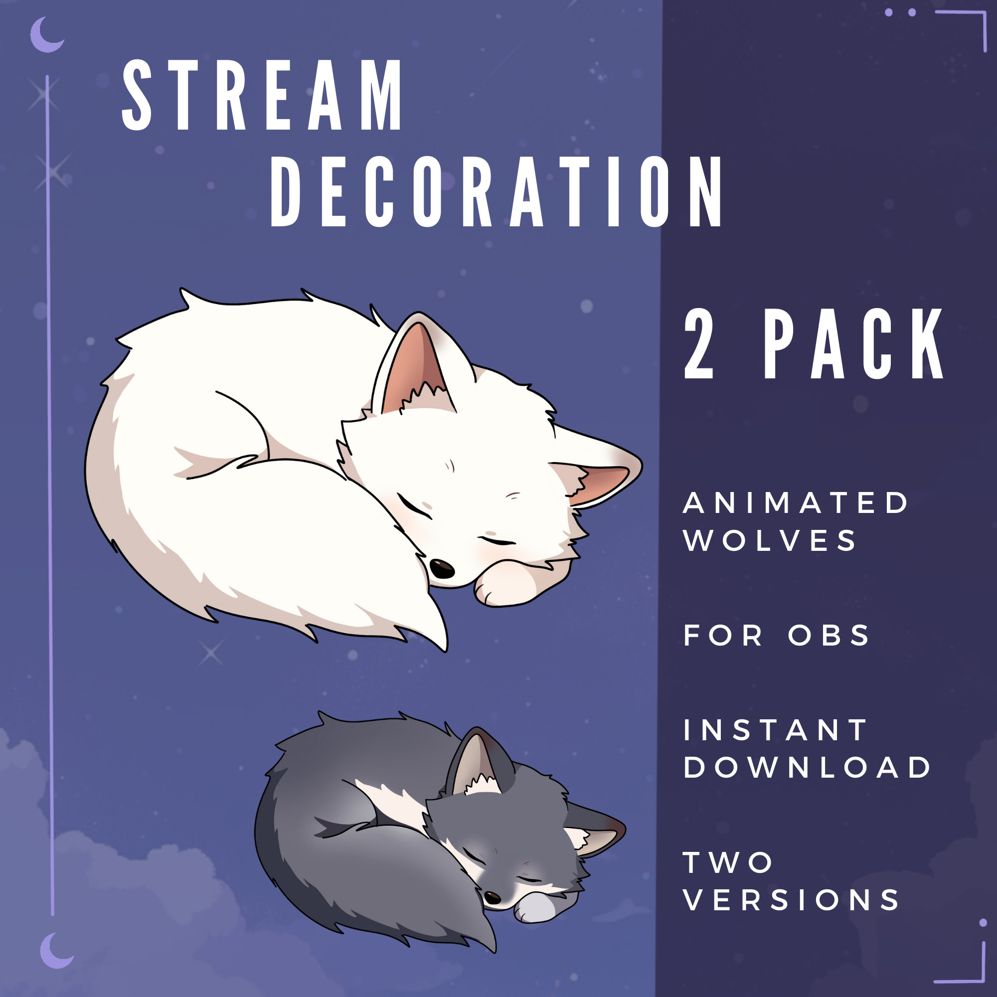 Cute Anime Wolf Pack