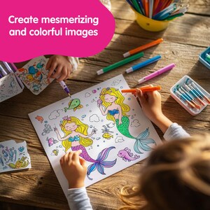 100 Printable Coloring Pages for Kids Mermaid Coloring Pages to Print ...