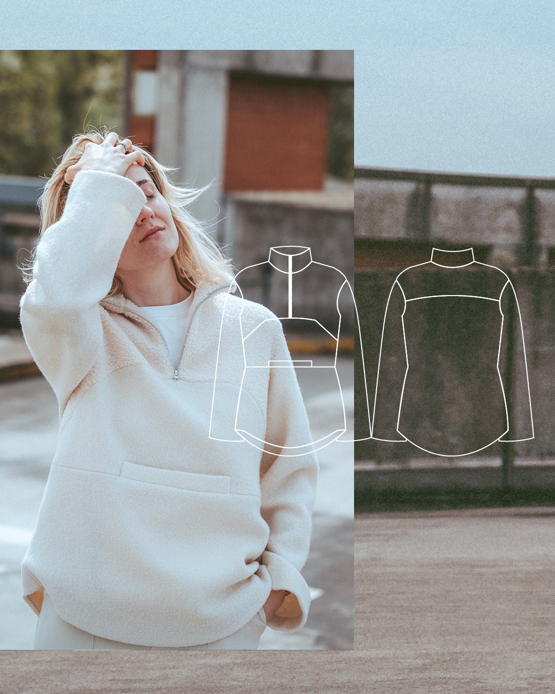 Digital Sewing Pattern Amy Sweatshirt - Etsy